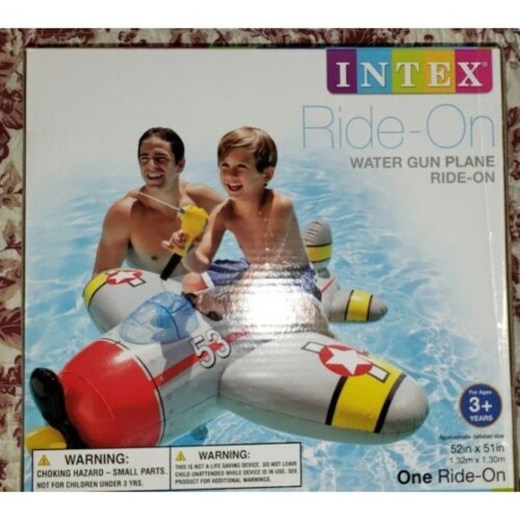 Intex | Other | Intex Water Gun Plane Ride On Kids Swimming Pool Float ...